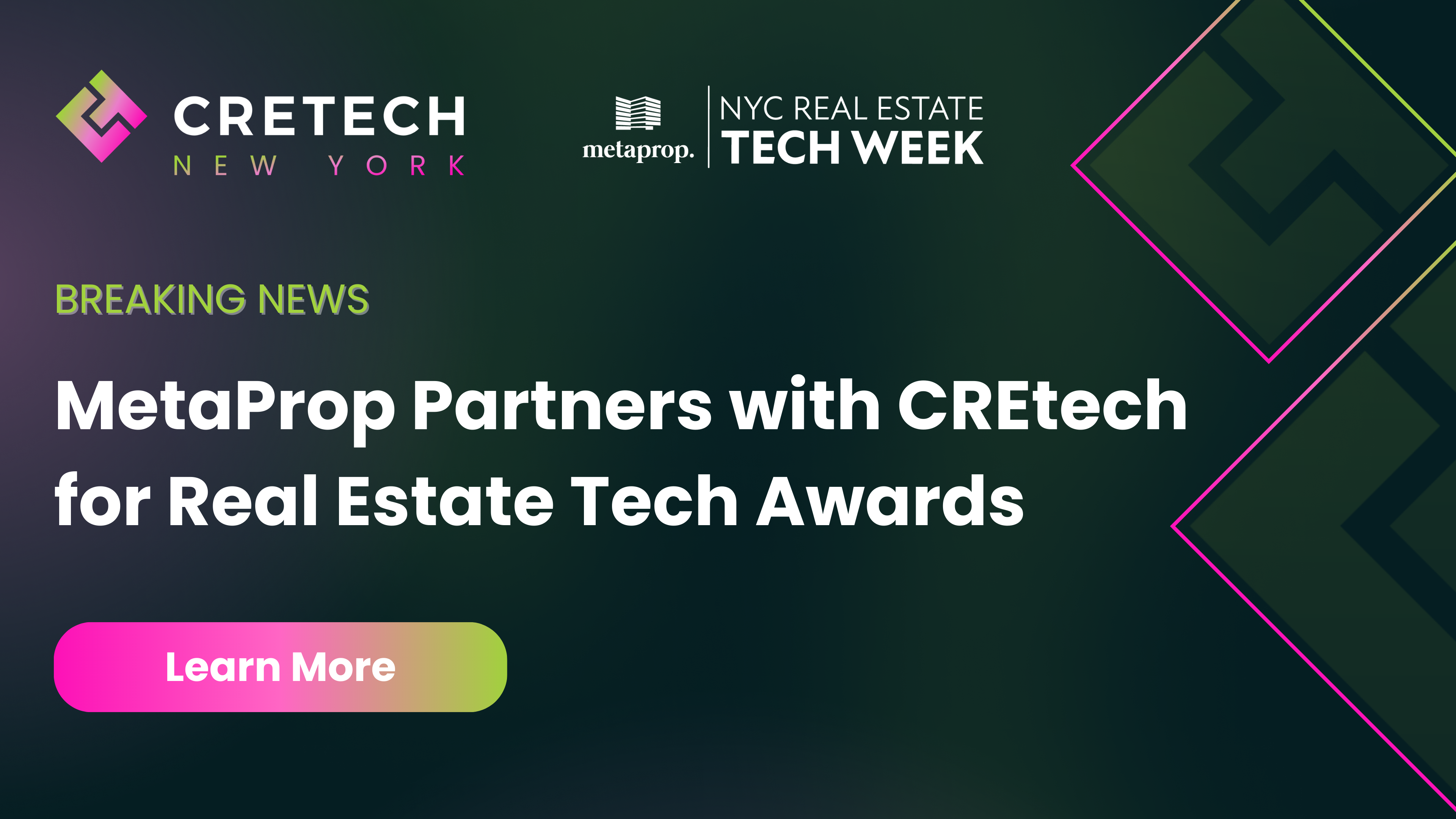 MetaProp Partners with CREtech for the 11th Annual Real Estate Tech Awards | CREtech